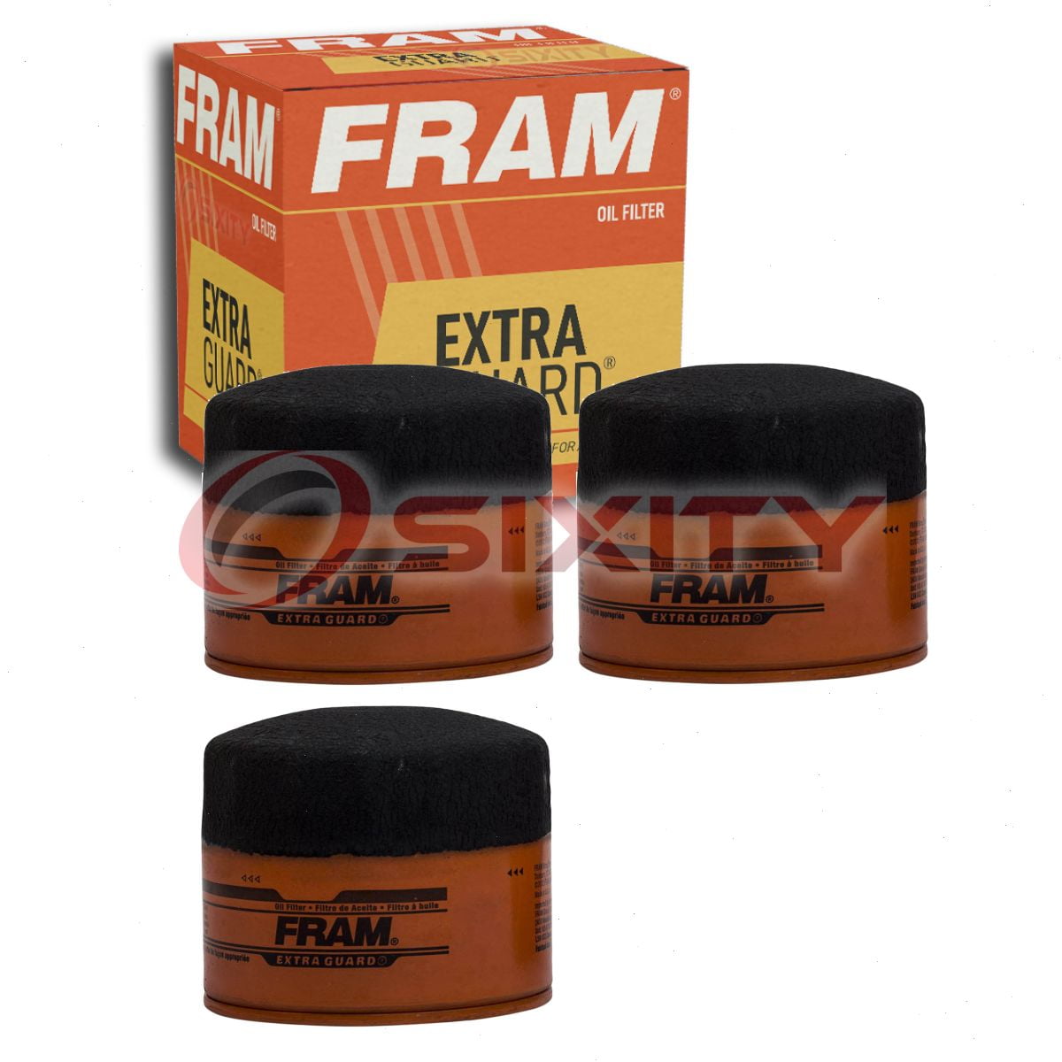 3 pc FRAM PH7328 Extra Guard Engine Oil Filters for 11-7382 233-9856 3754 51809 BF7906-D FF1194 ...