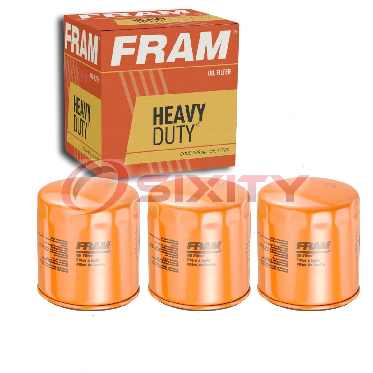 3 pc FRAM PH7575 Heavy Duty Engine Oil Filters for 3584 85515MP BF1381 ...