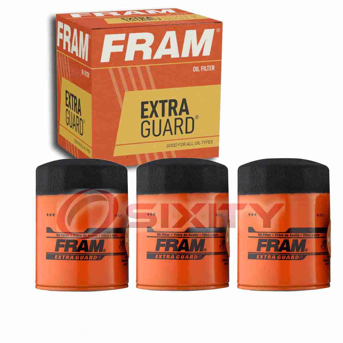 3 pc FRAM PH8A Extra Guard Engine Oil Filters for 6018 6N-7617 FF833 ...