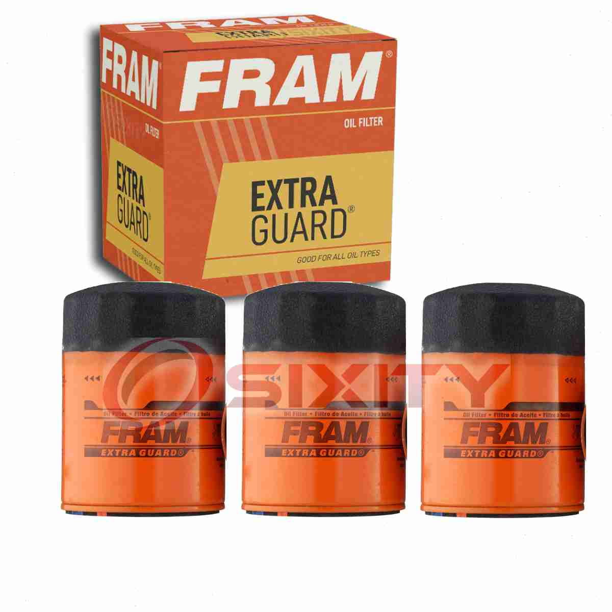 3 pc FRAM PH9100 Extra Guard Engine Oil Filters for 23516489 FF4001 ...