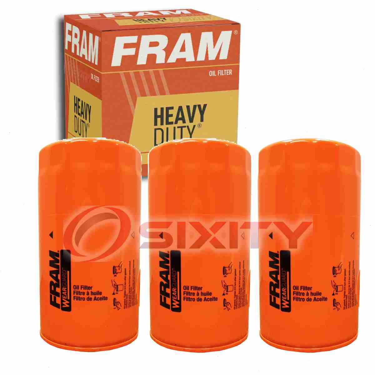 3 pc FRAM PH977A Heavy Duty Engine Oil Filters for 191 127 401E 34654 ...