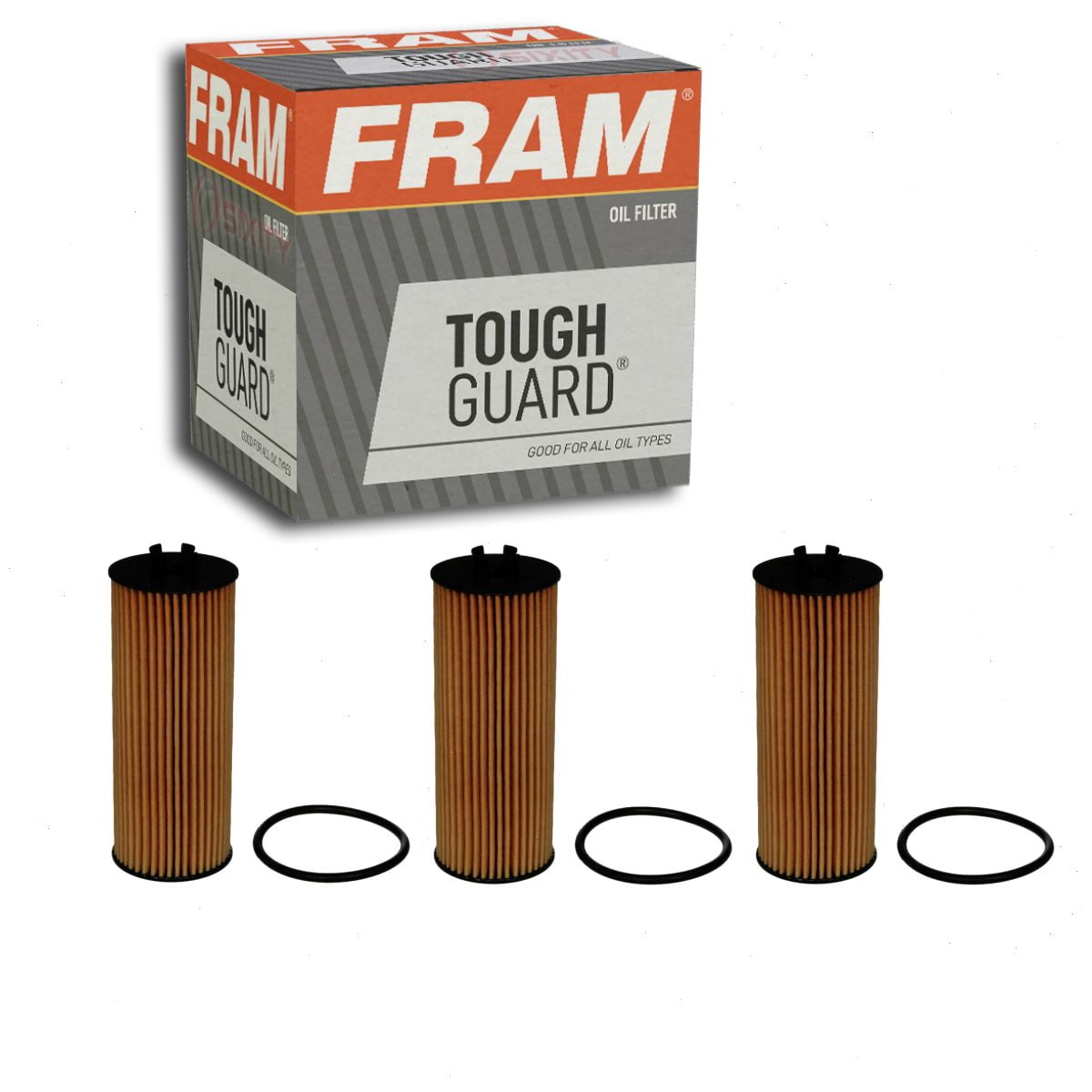 3 pc FRAM TG10955 Tough Guard Engine Oil Filters for 541719 83520-A ...
