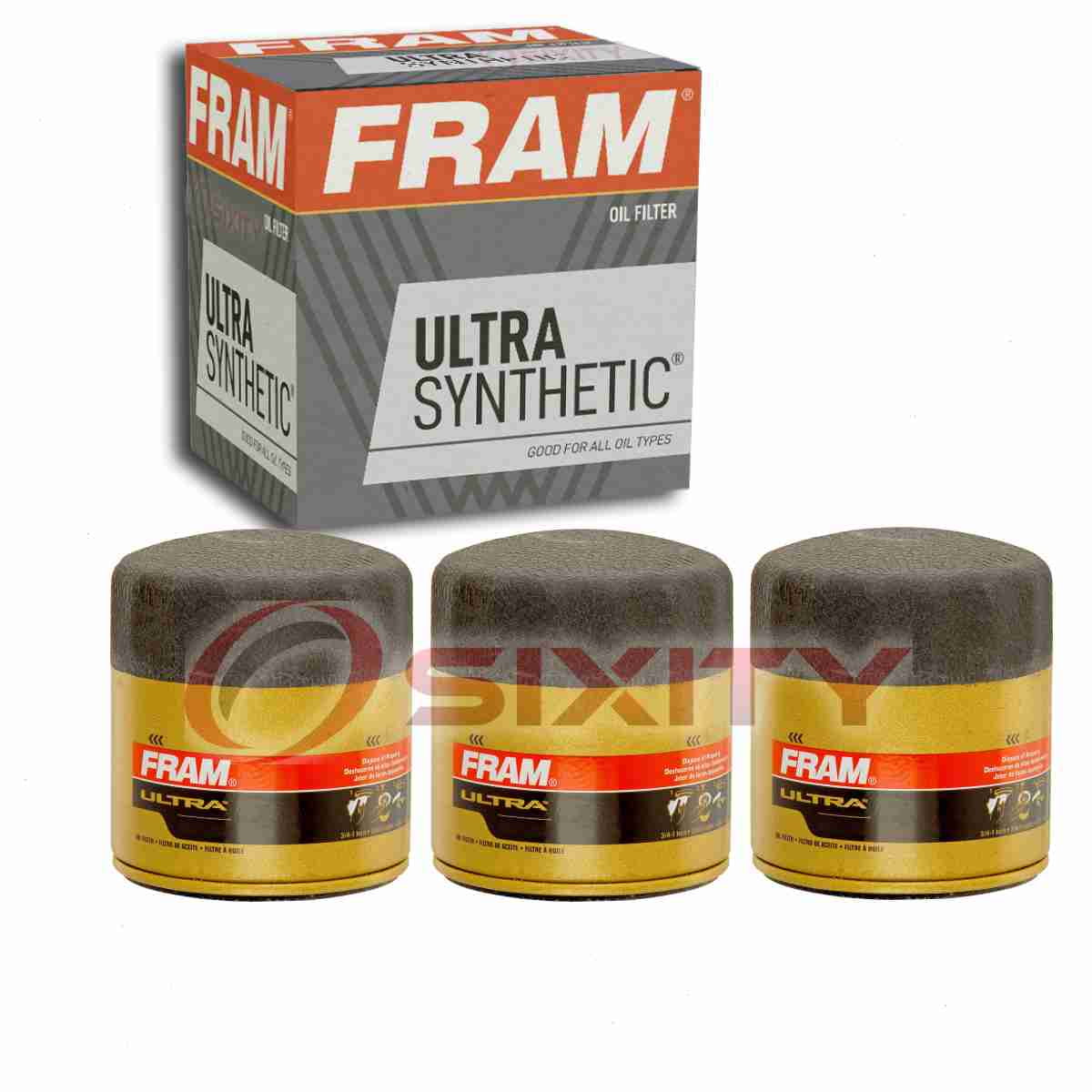 3 pc FRAM XG10060 Ultra Engine Oil Filters for 10-59 19006 55129 AF-4 ...