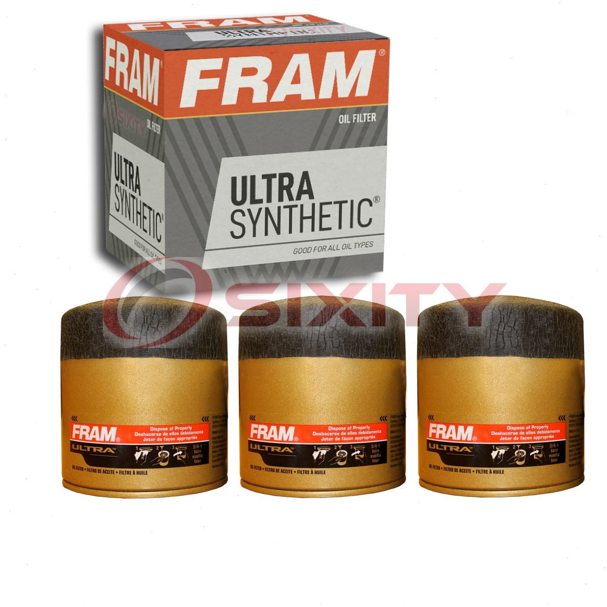 3 pc FRAM XG2 Ultra Engine Oil Filters for 42998 A478CB B40015M VF1 Oil ...