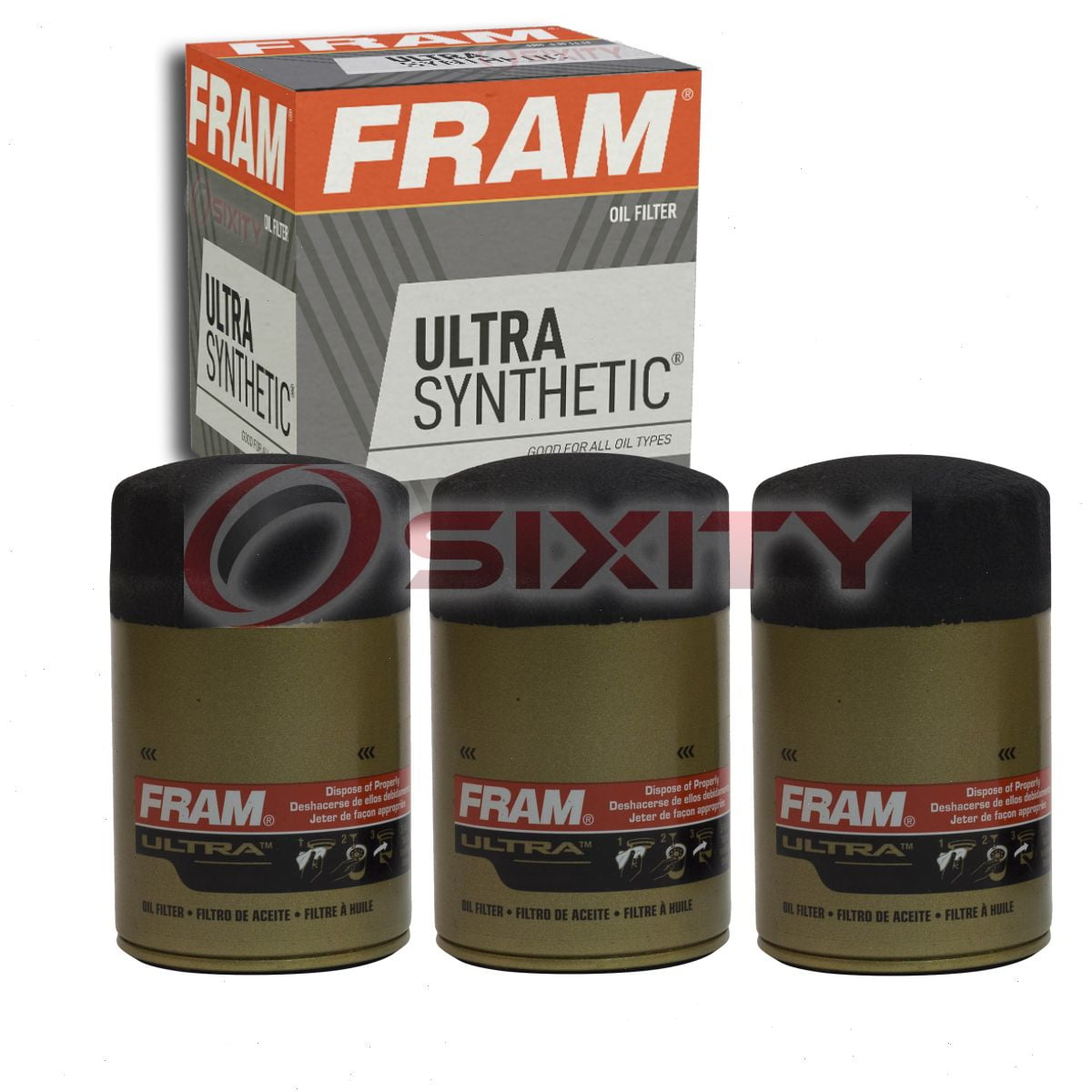 3 pc FRAM XG3980 Ultra Engine Oil Filters for AF14 AF82 B3133 BE-82 ...