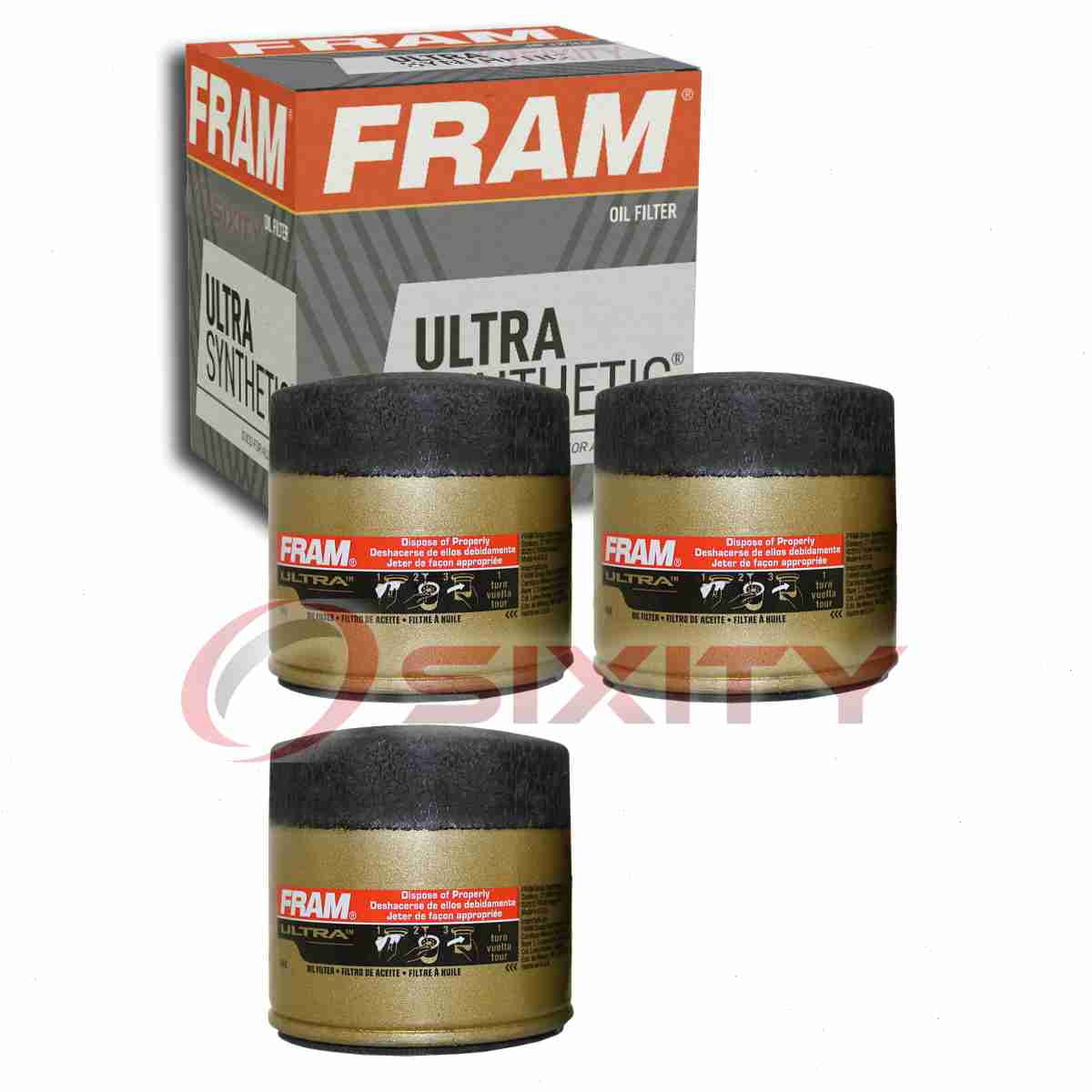 3 pc FRAM XG6607 Ultra Engine Oil Filters for AF80 B3142 BF405 FB86 Oil ...