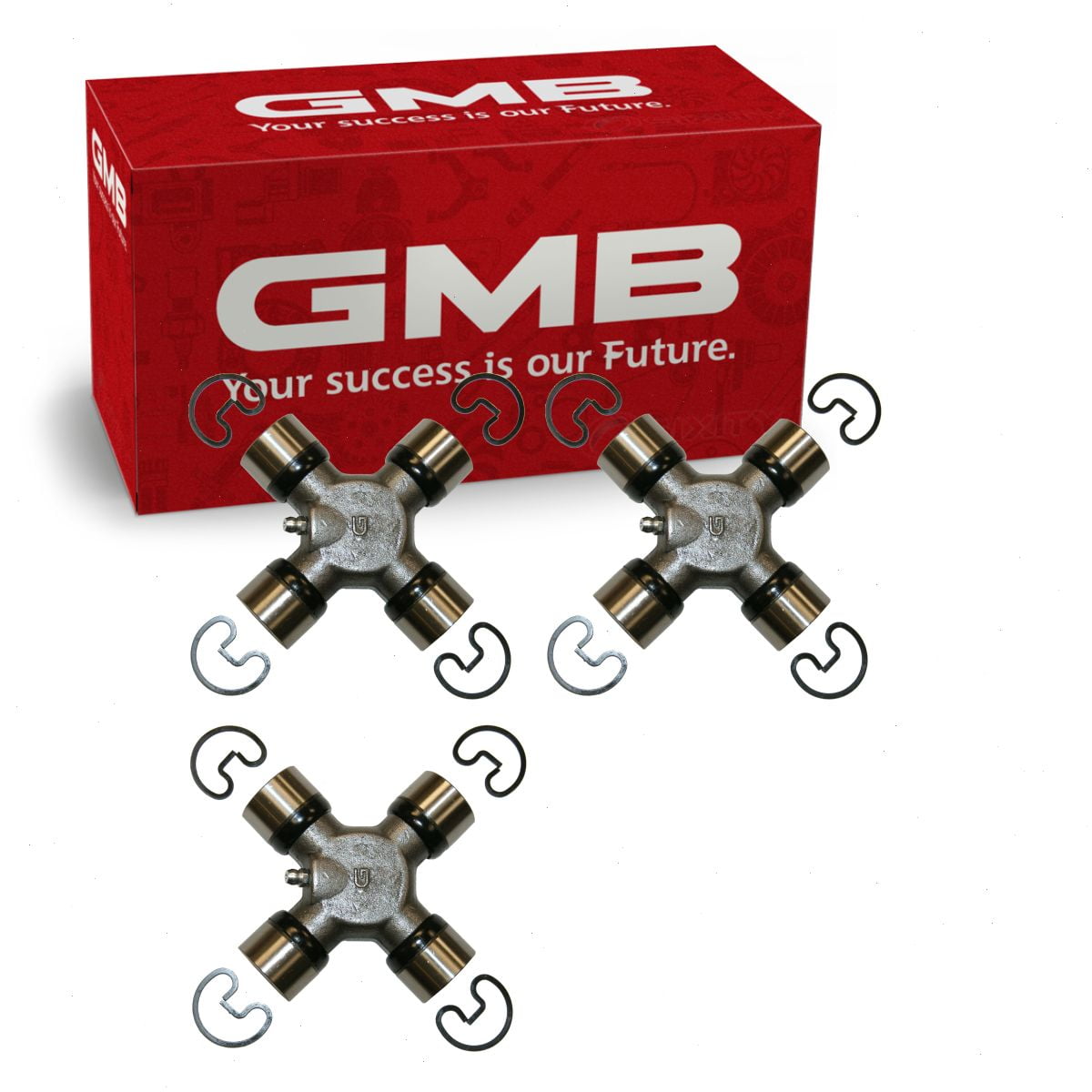 3 pc GMB Rear Shaft All Universal Joints compatible with Ford F-250 ...