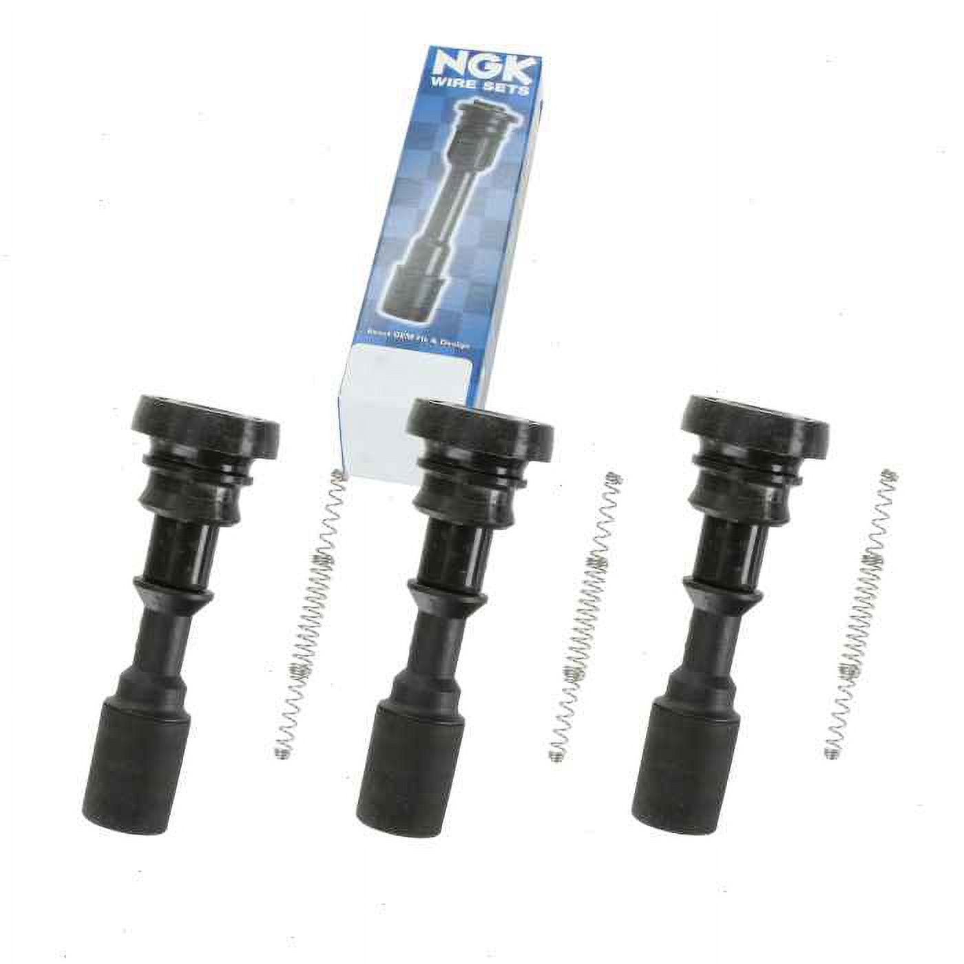 3 pc NGK Ignition Coil Boots compatible with Kia Sedona 3.5L V6 2002 ...