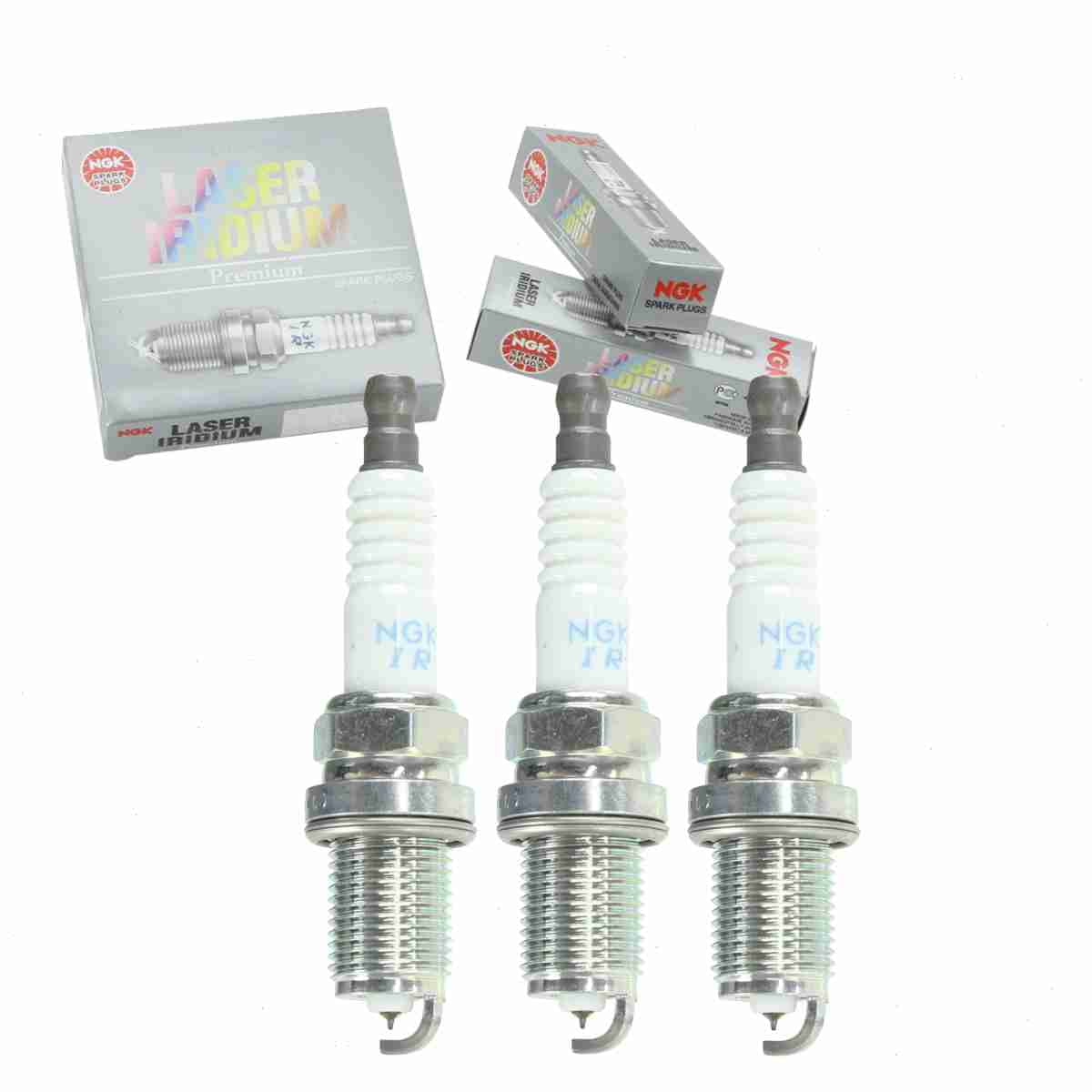 3 pc NGK Laser Iridium Spark Plugs compatible with Mitsubishi Mirage G4 ...