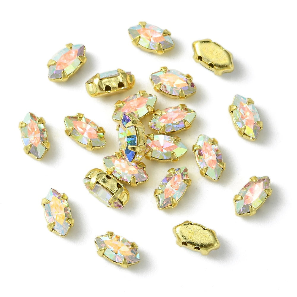 3 pc Preciosaeg MAXIMA Sew-On Cups Multi-Strand Links Czech 719 39 046 ...