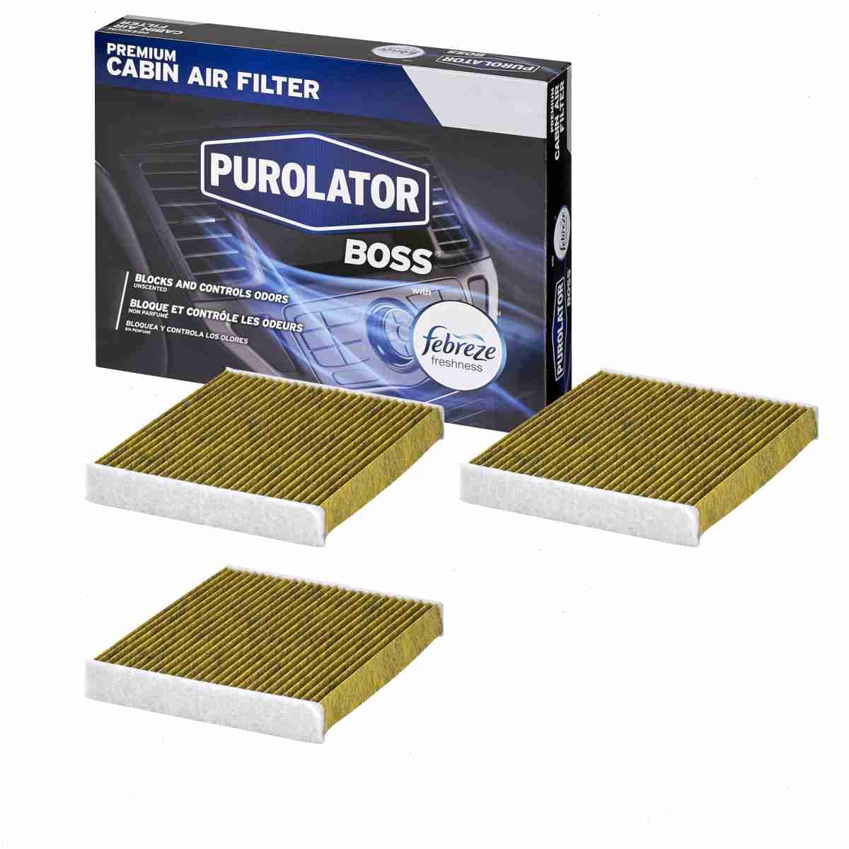 3 pc Purolator BOSS PBC35667 Cabin Air Filters for 815 HVAC Heating ...