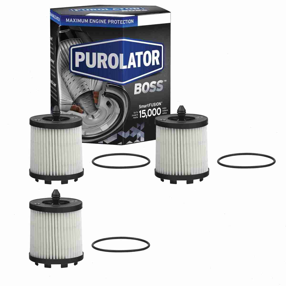 3 pc Purolator BOSS PBL15436 Engine Oil Filters for Oil Change ...