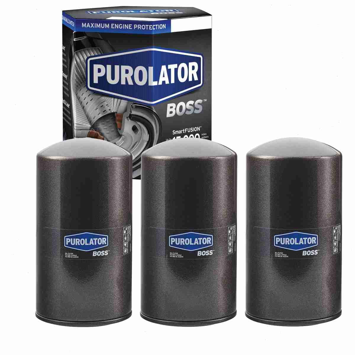 3 pc Purolator BOSS PBL44872 Engine Oil Filters for Oil Change ...