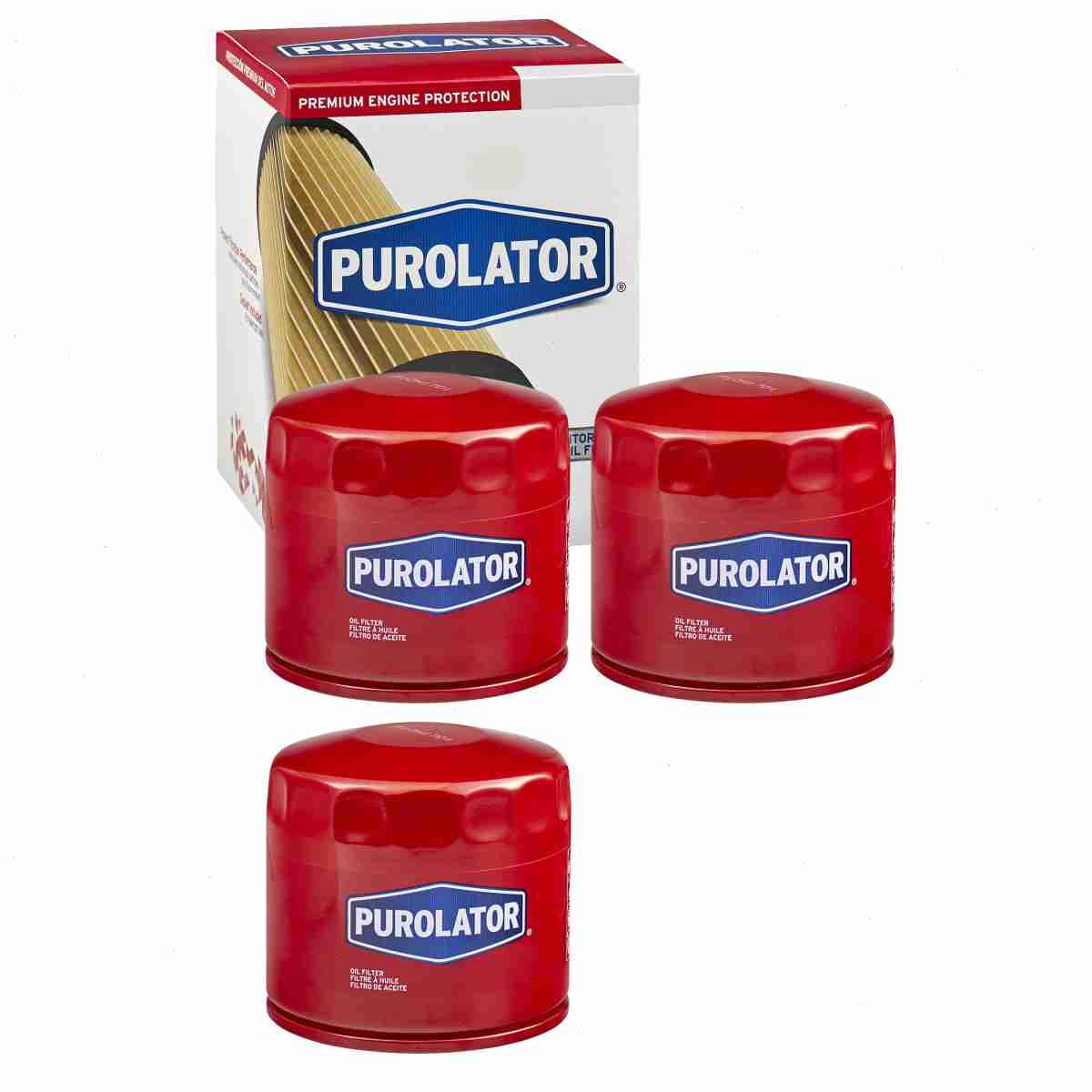 3 pc Purolator L14460 Engine Oil Filters for 61334 Oil Change Lubricant ...