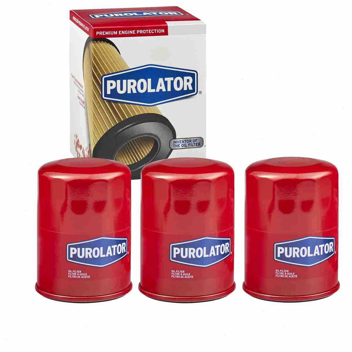 3 pc Purolator L14477 Engine Oil Filters for 61396 Oil Change Lubricant ...