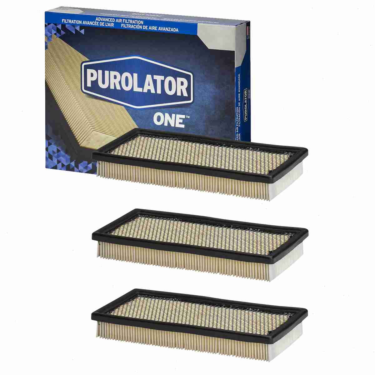3 pc Purolator ONE A23465 Air Filters for 261 66133 Intake Inlet ...