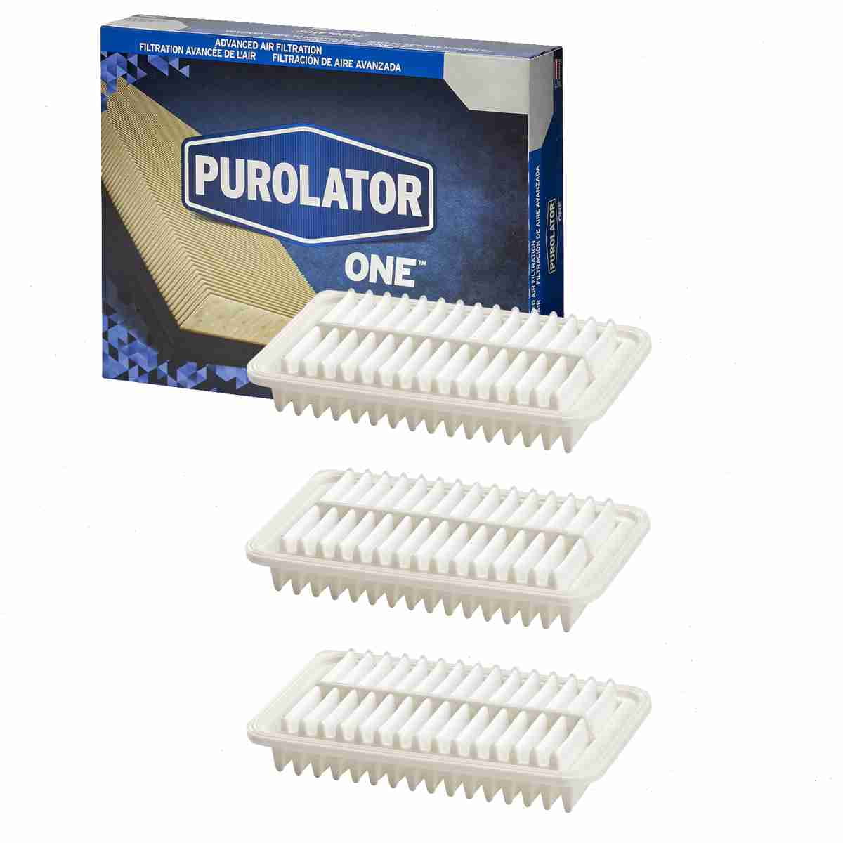 3 pc Purolator ONE A25463 Air Filters for 66834 Intake Inlet Manifold ...