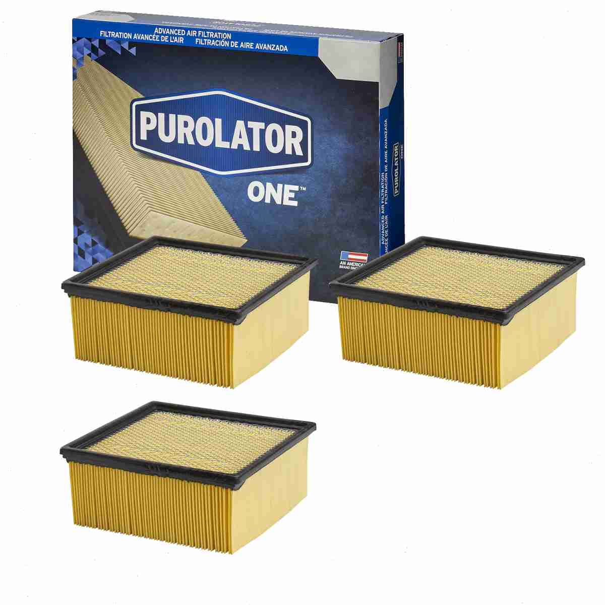 3 pc Purolator ONE A56314 Air Filters for Intake Inlet Manifold Fuel ...