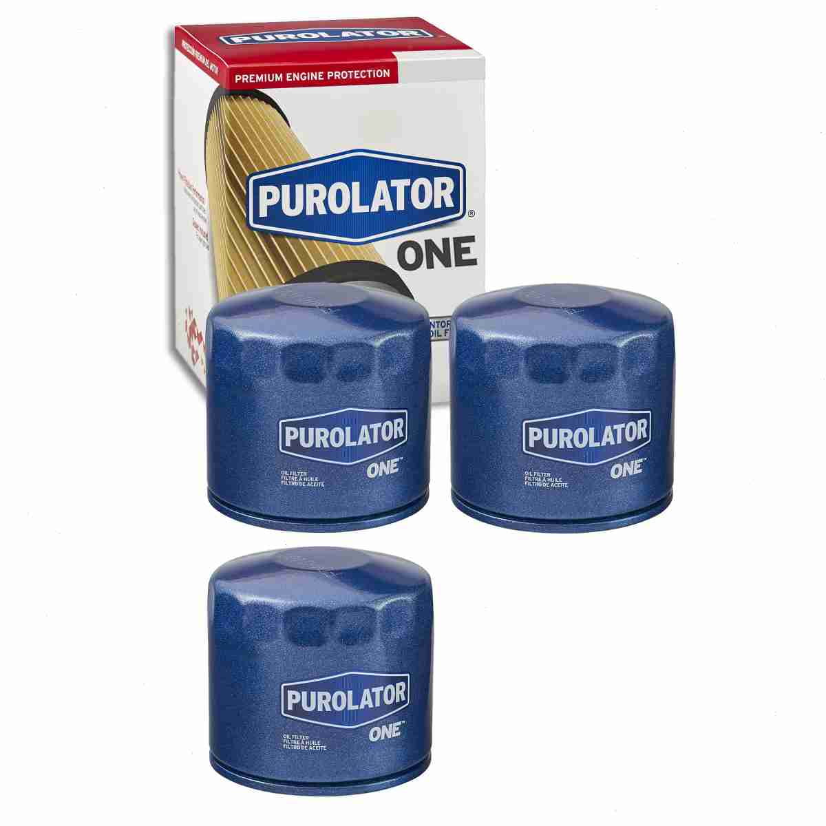 Purolator 3 Pc ONE PL14459 Engine Oil Filters, Durable Design, Fits ...