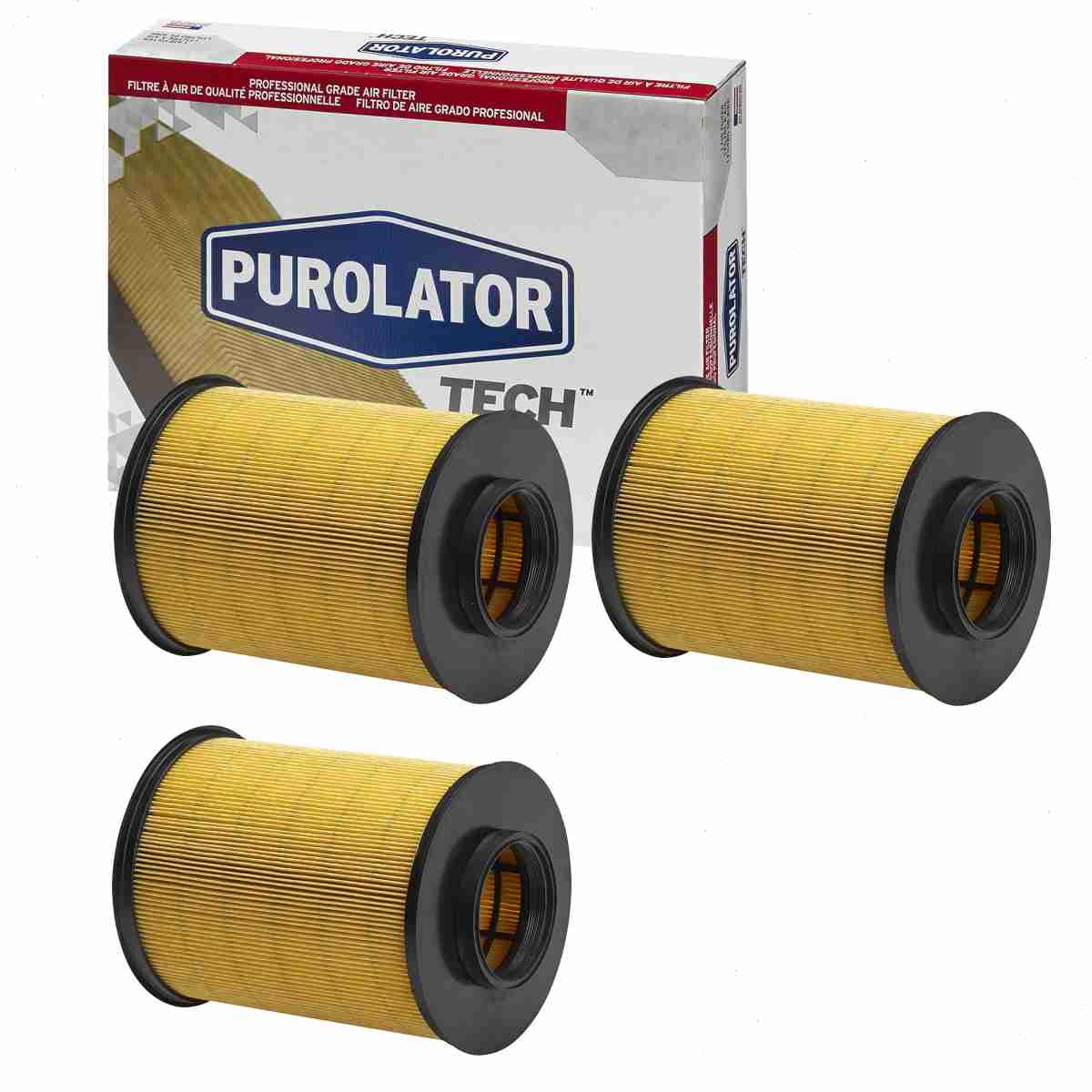 3 pc Purolator TECH TA36149 Air Filters for 29017 49017 9017 A6149 ...