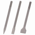 3 pc. SDS-Max Shank Chisel Set with Point, Flat & Scaling Chisel ...