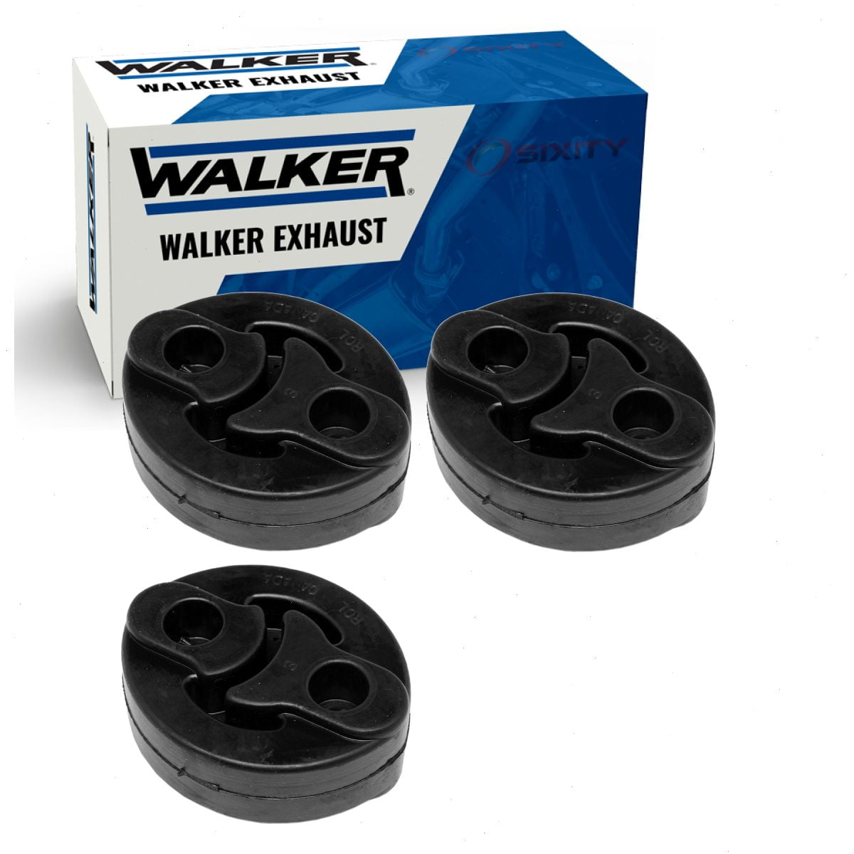 3 pc Walker Muffler Assm Exhaust System Insulators compatible with ...