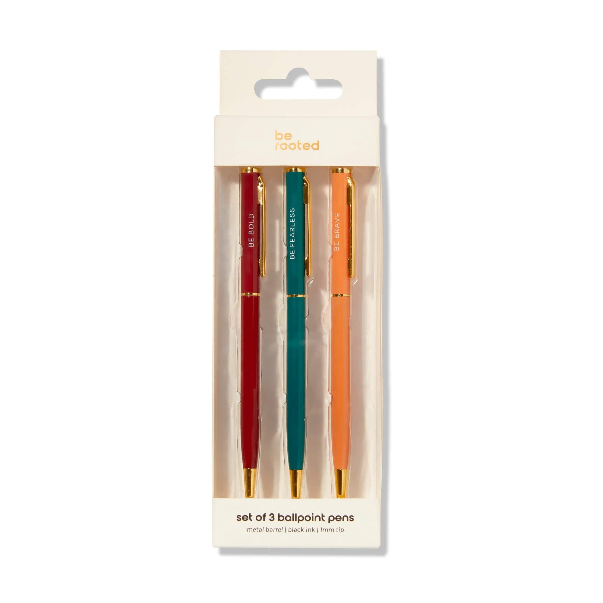 3 pc affirmation pens - be bold. be brave. be fearless. - Walmart.com