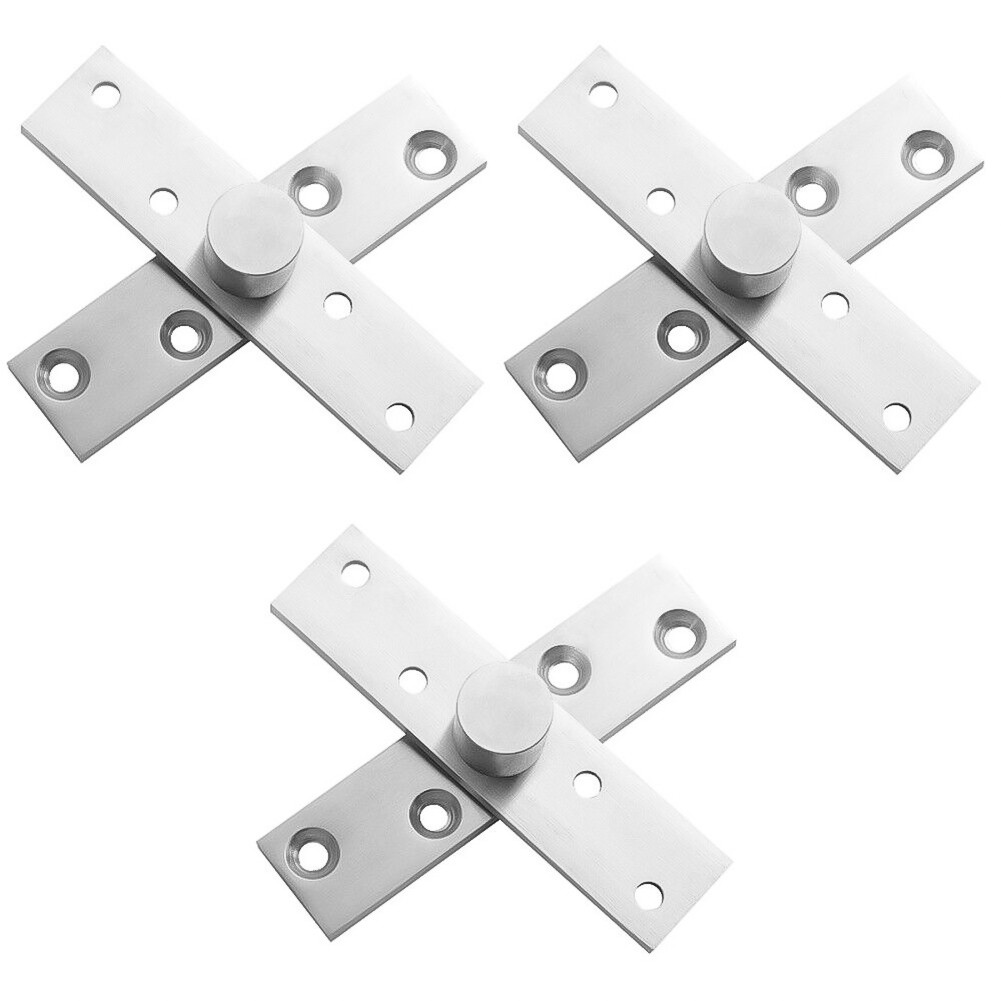 3 Pcs 360 Degree Rotating Middle Shaft Hinge Stainless Steel Door Pivot ...