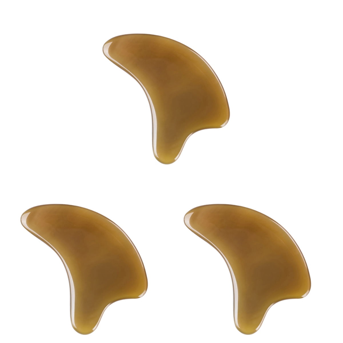 3 pcs 8mm Ox Horn Scrapping Piece Face Neck Massager Traditional ...