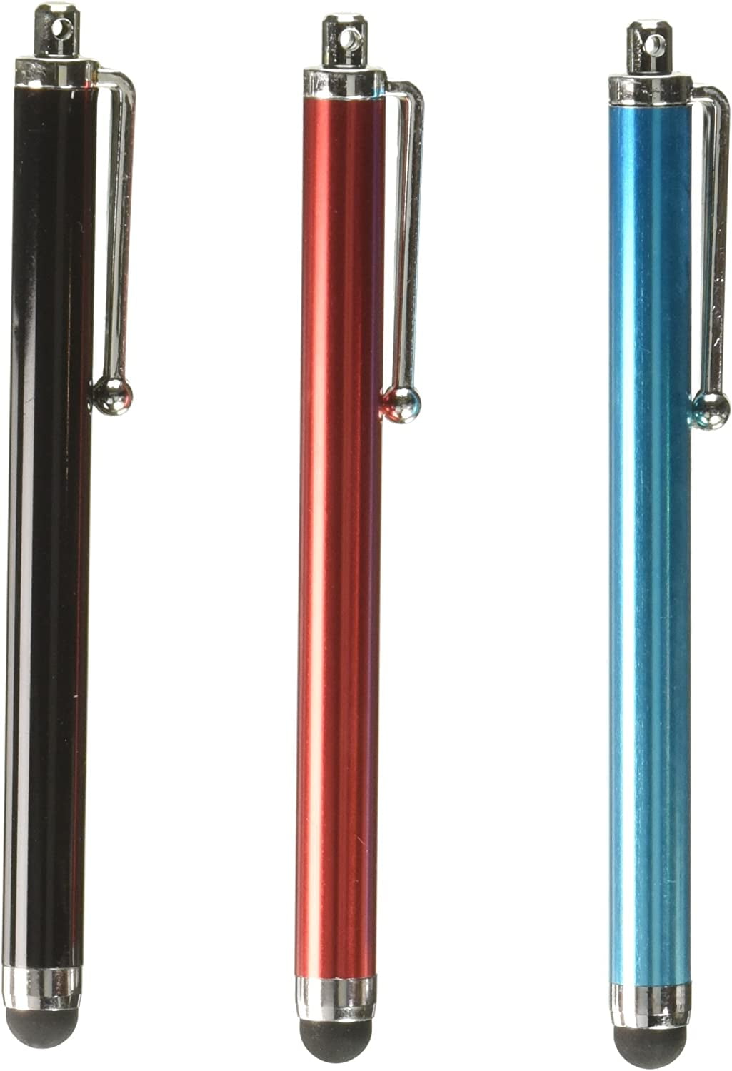 3 pcs Aqua Blue/Black/Red Stylus/styli Touch Screen Cellphone Tablet ...