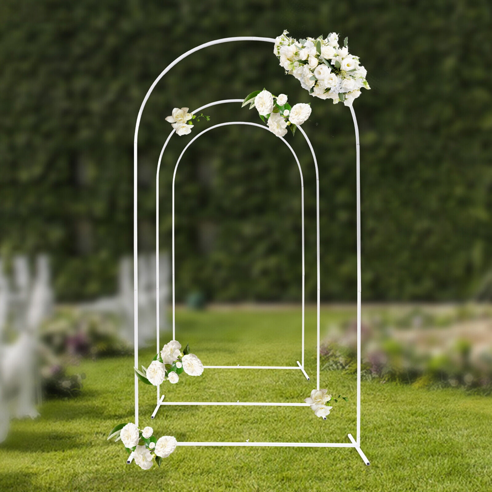 3 pcs Arch Stand Wedding Party Shelf Metal Ceremony Venue Backdrop Rack ...