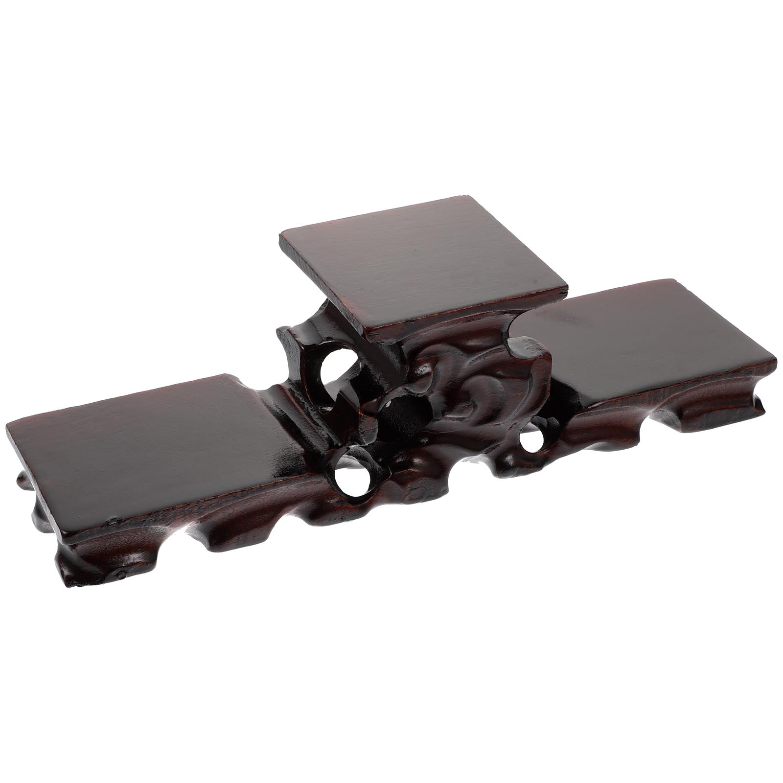 3 pcs Artware Storage Rack Figurine Adornment Base Antique Jade Display ...