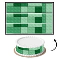 3 pcs Bricks Mint Green Cake Strips Edible birthday cake strips, cake ...
