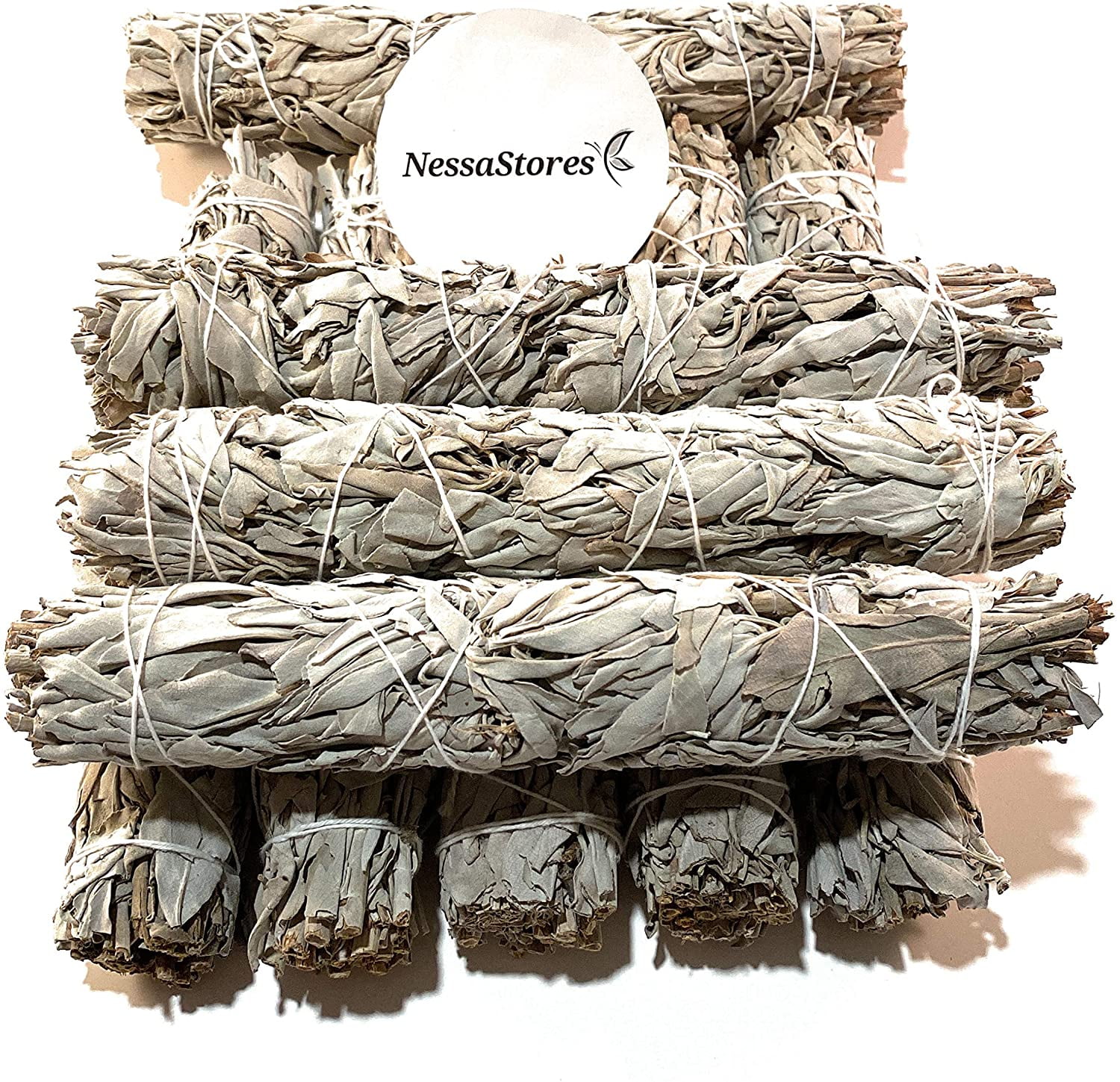3 pcs California White Sage Extra Large Smudge Sticks, 9-Inch Hand Tied ...