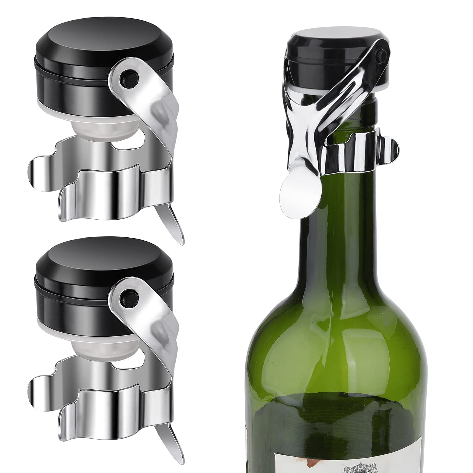 3 pcs Champagne Stoppers, Champagne Wine Bottle Stoppers Champagne ...