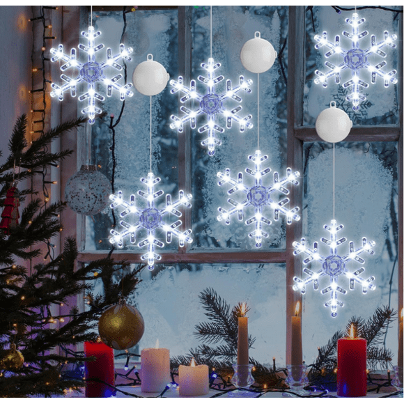 Large Outdoor Snowflake Lights