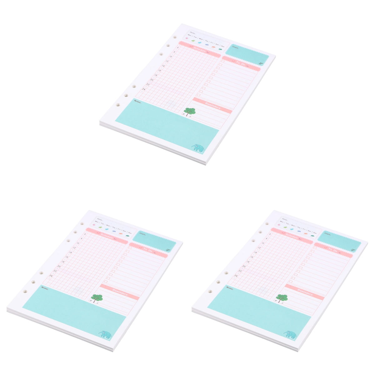 Hytrove Filler Paper Multi Color A5 Size For Daily Use And Office 3Set ...