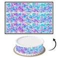 3 pcs Colorful Glitter Confetti Cake Strips Edible birthday cake strips ...