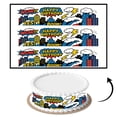 3 pcs Comic Cake Strips Edible birthday cake strips, cake side borders ...
