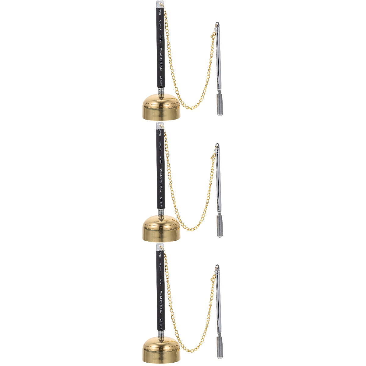 3 pcs Flexible Chime Buddhist Supply Temple Dharma Ritual Utensil for ...