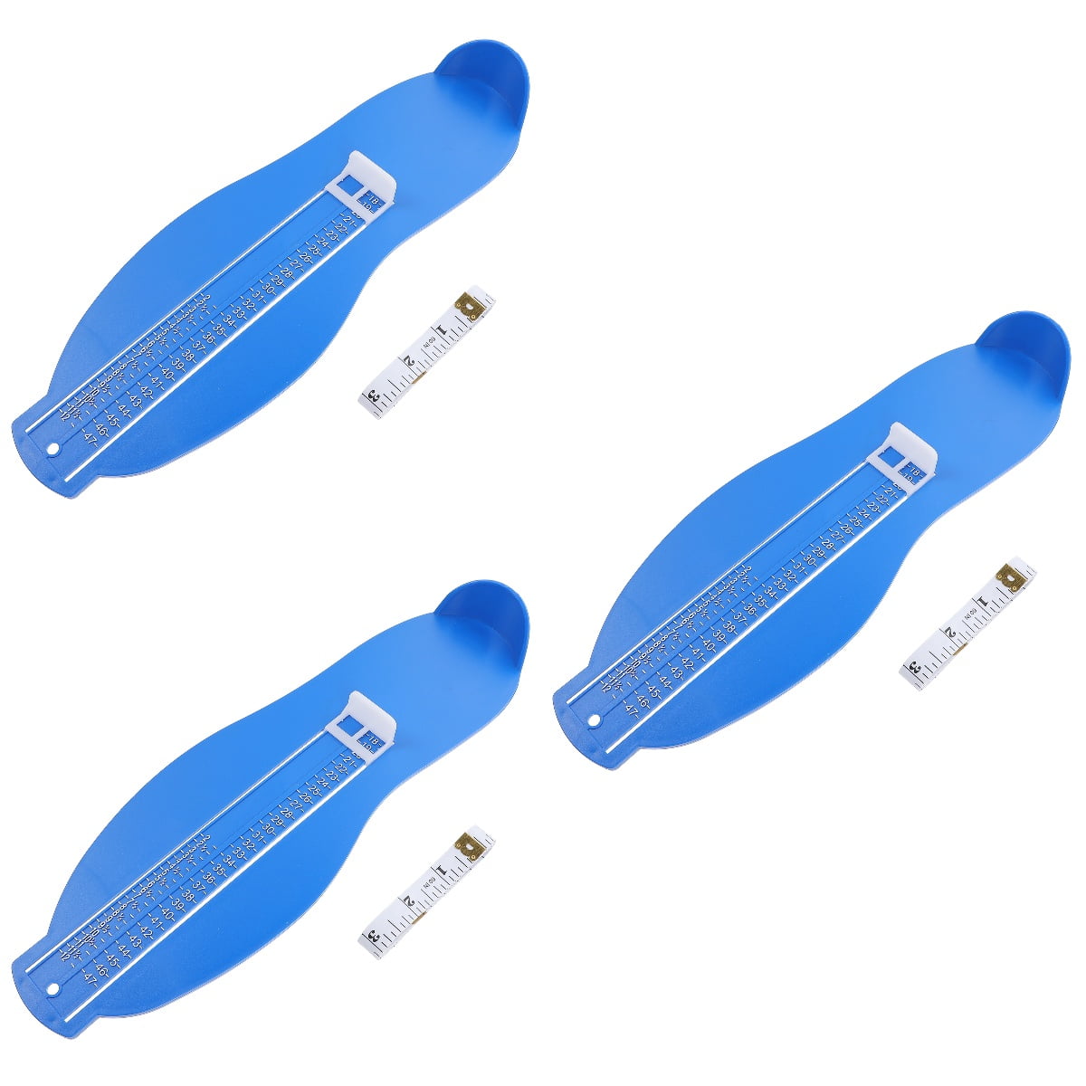 3 pcs Foot Measuring Device UK/EU Adult Foot Length Gauge Adult Feet ...
