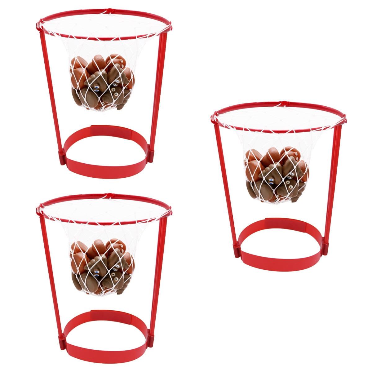 FONDOTIN Throw Poo Toy Plastic for Kids Home Play 3Pcs 11.8x9.4x9.4in ...