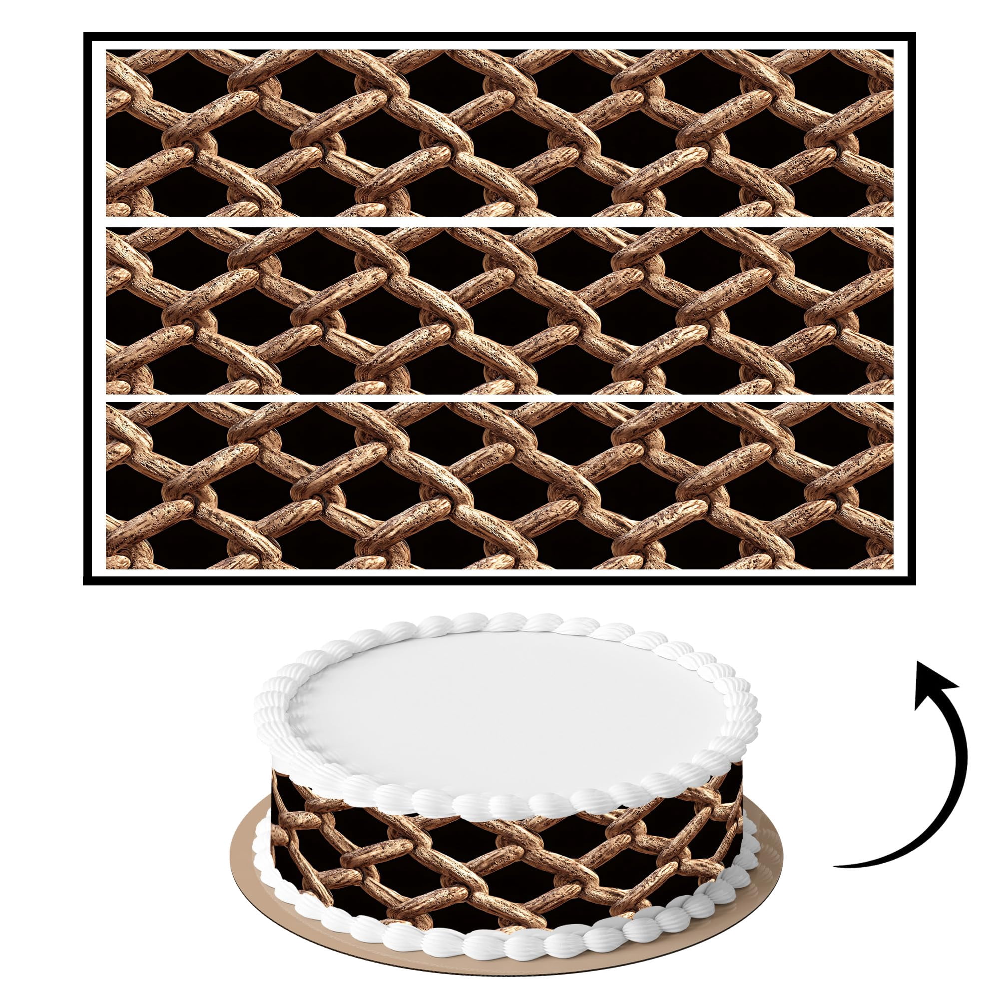 3 pcs Honeycomb Structure Cake Strips Edible birthday cake strips, cake ...