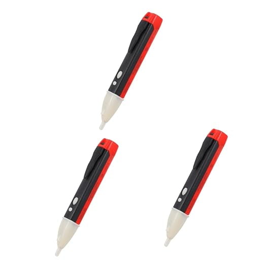 3 pcs LED Electricity Electrician Flashlight Test Buzzer Pen Power Hand ...