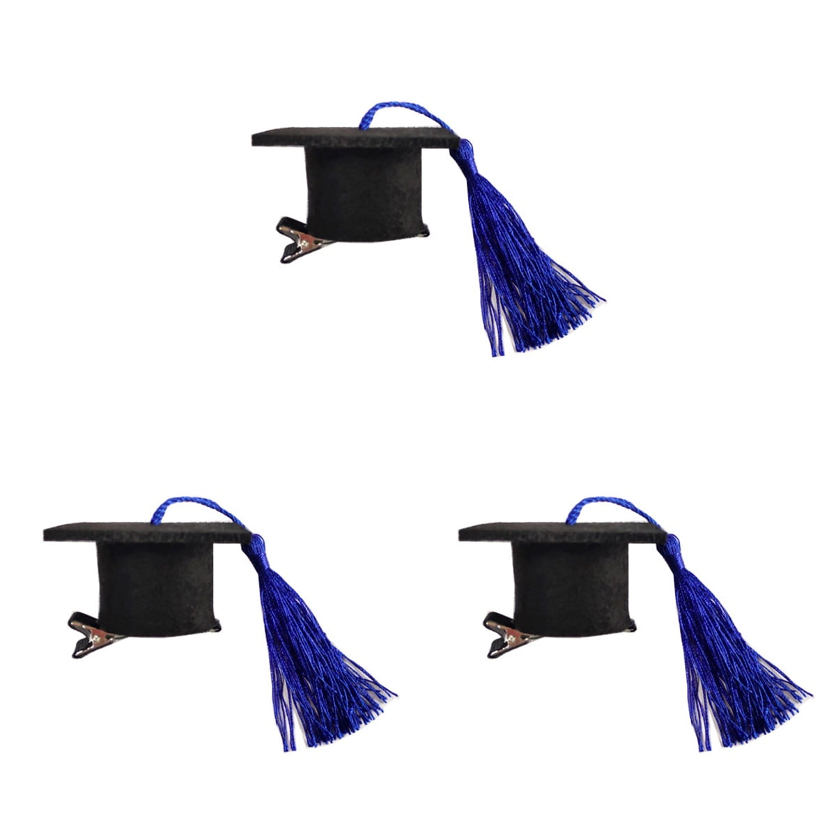 3 pcs Mini Doctoral Clip Graduation Hat Party Stereoscopic Headdress ...
