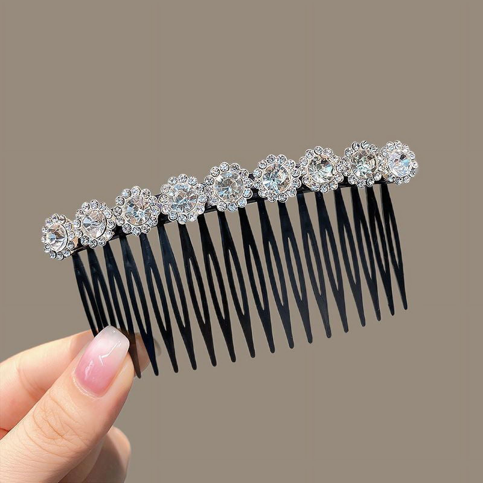 3 pcs Pearl Hair Combs Rhinestone Hair Comb Decorative Hair Side Comb ...