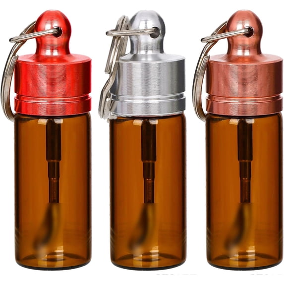3 pcs Portable Mini Glass Containers with Spoons, Leak-proof and ...
