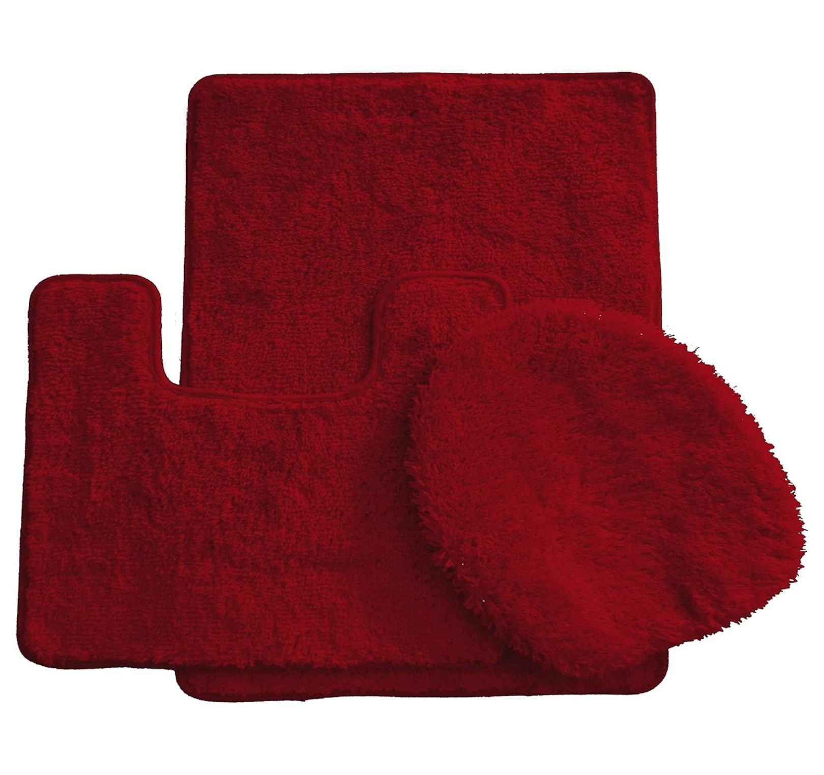 3 pcs Premium Luxury Bath Rugs Set. Large Mat 18" x 30", Contour Mat 18 ...