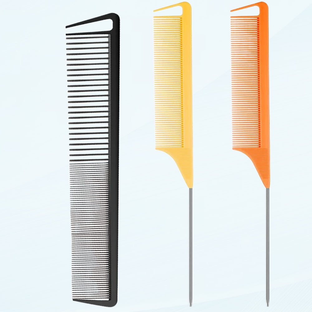 3 pcs Rat Tail Comb Parting Comb for Braids Barber Styling Combs Combs ...