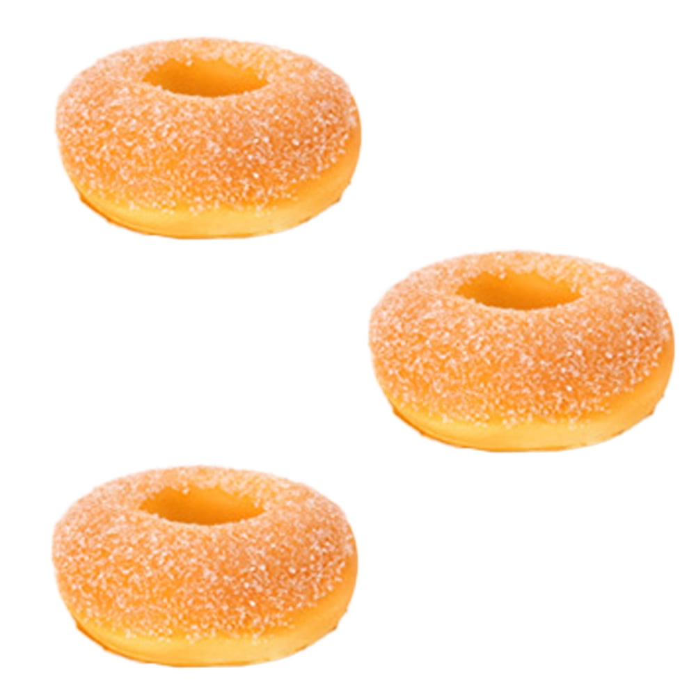 3 pcs Realistic Artificial Toy Donuts, Scented Fake Donuts, Assorted ...